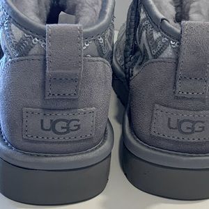 UGG | Shoes | Very Rare Ugg Sequin Chevron Classic Ultra Mini Ankle ...
